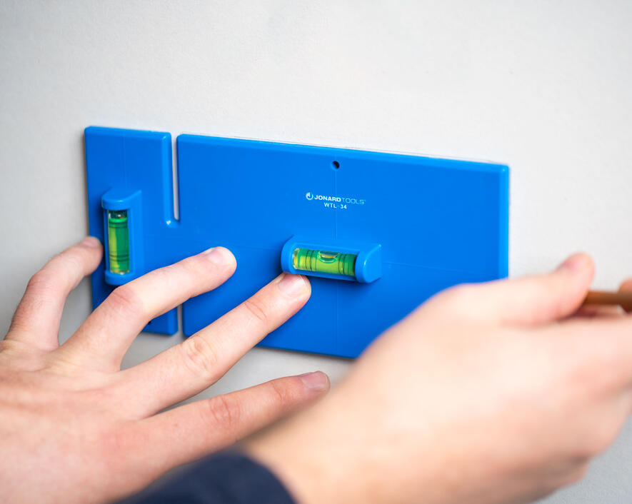 Jonard Wall Box Template and Level for Non-Metallic Boxes - GME Supply