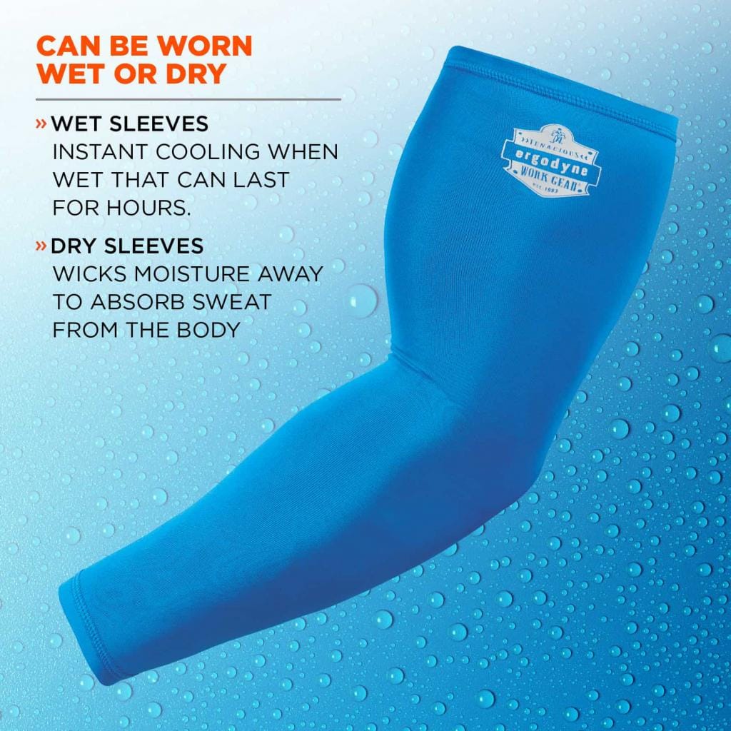 Ergodyne 6690 Chill-Its Performance Knit Cooling Arm Sleeves - GME Supply