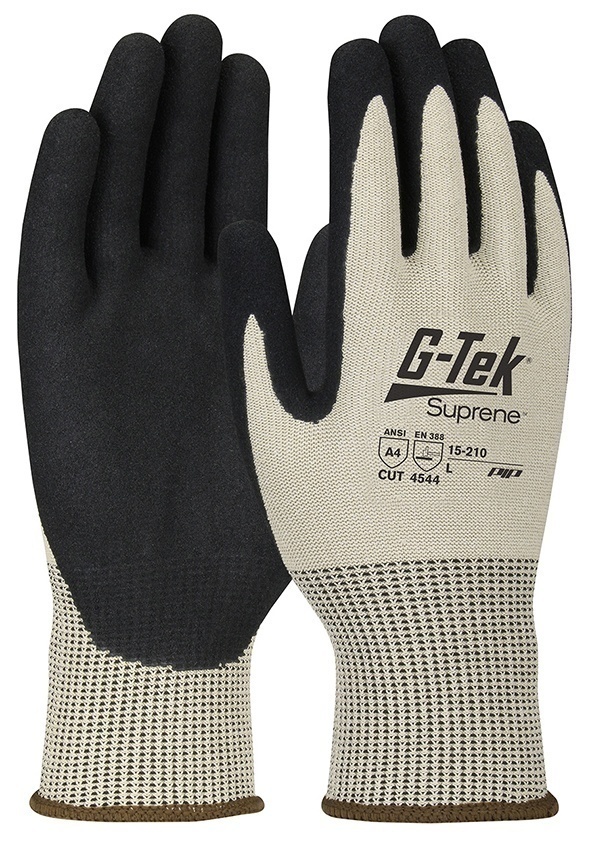 PIP G-Tek Supreme Blended A4 Glove/Nitrile Coated MicroSurface Grip ...