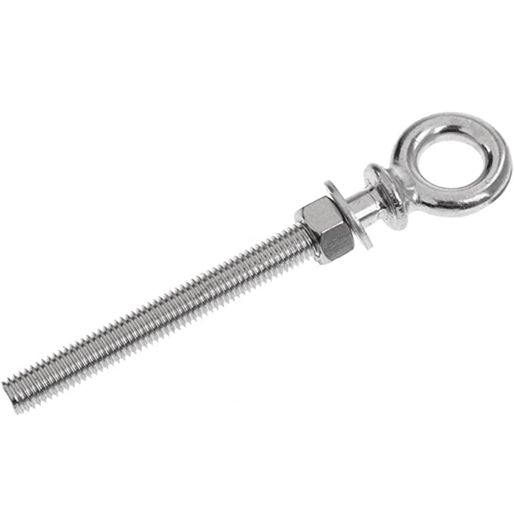 316 Stainless Steel Long Thread Eye Bolts M10 x 100mm - GME Supply