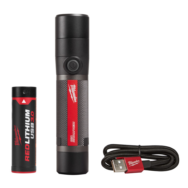 Milwaukee USB Rechargeable 800 Lumen Compact Flashlight - GME Supply