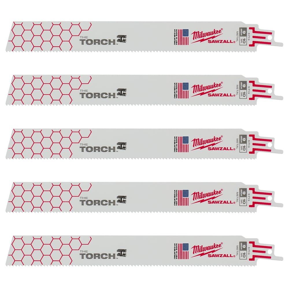 Milwaukee 10 TPI Metal Demolition Torch SAWZALL Blade (5 Pack) - GME Supply
