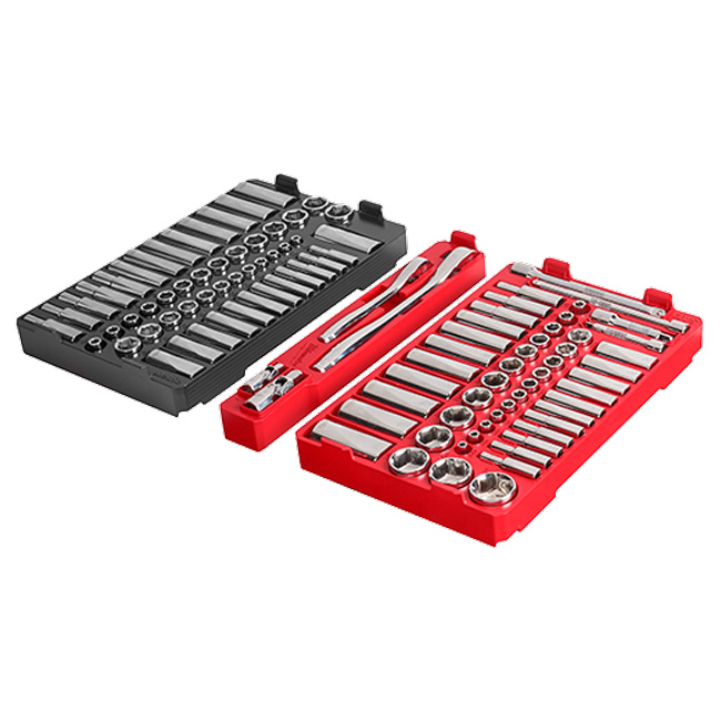 Milwaukee Ratchet and Socket Set with PACKOUT - GME Supply