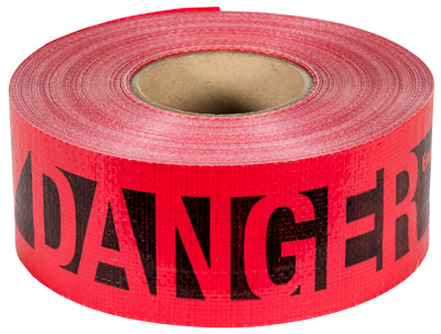 Empire Reinforced "Danger" Barricade Tape - 3 Inch x 500 Feet - GME Supply