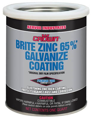 7008Q Crown Brite Galvanize Coating - 1 Quart - GME Supply