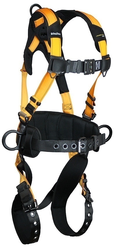 FallTech Journeyman Flex Aluminum 3 D-Ring Climbing Harness - GME Supply