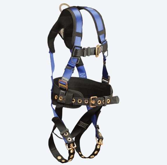 FallTech 7074B Contractor+ 1D Construction Belted Full Body Harness ...