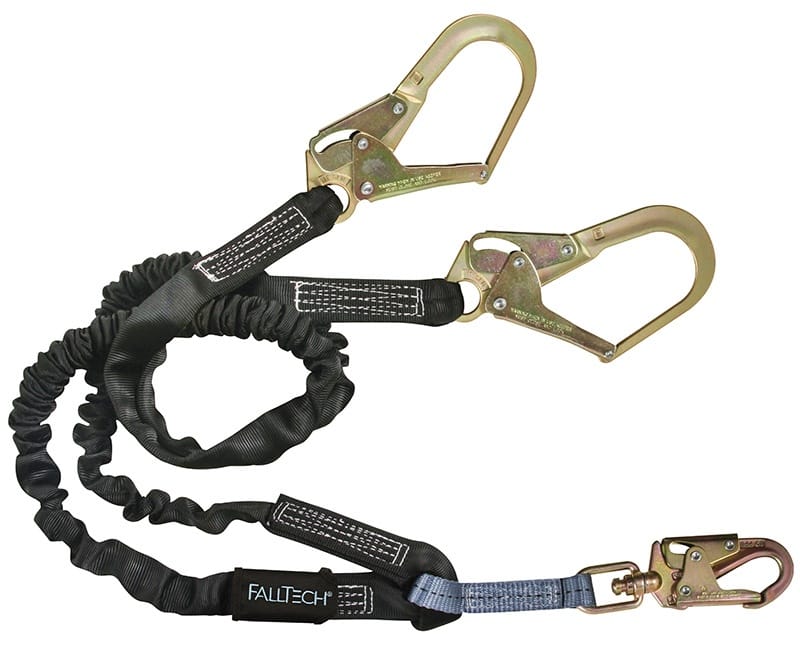 FallTech 8246Y3 Heavyweight Twin Leg Lanyard - GME Supply