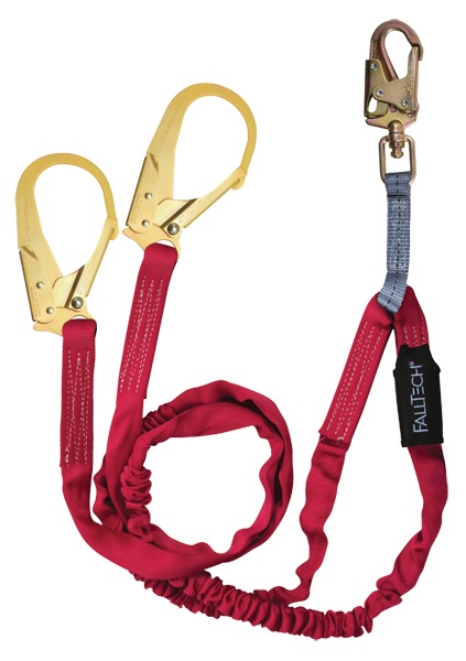 FallTech 12 Foot Ironman Twin Leg Lanyard with Steel Rebar Hooks - GME ...