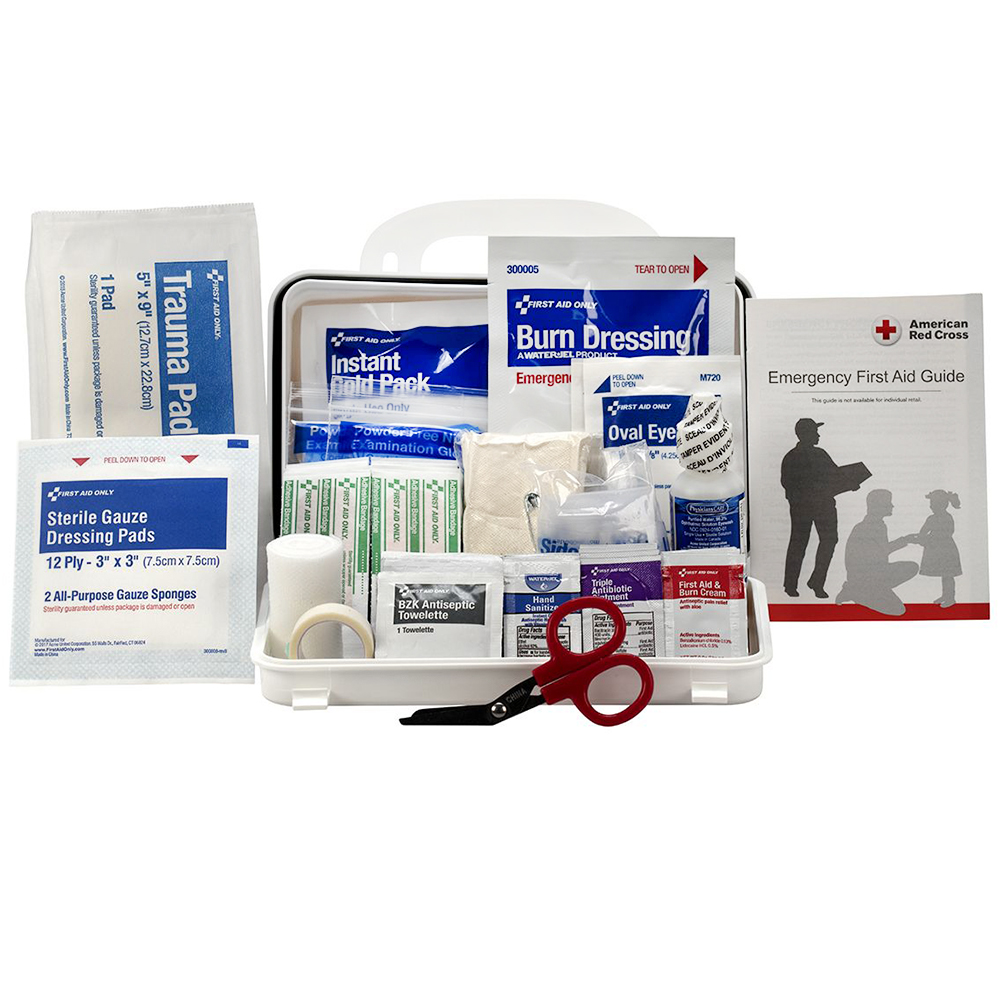 First Aid Only ANSI A 10 Person Plastic ANSI 2021 Compliant First Aid ...