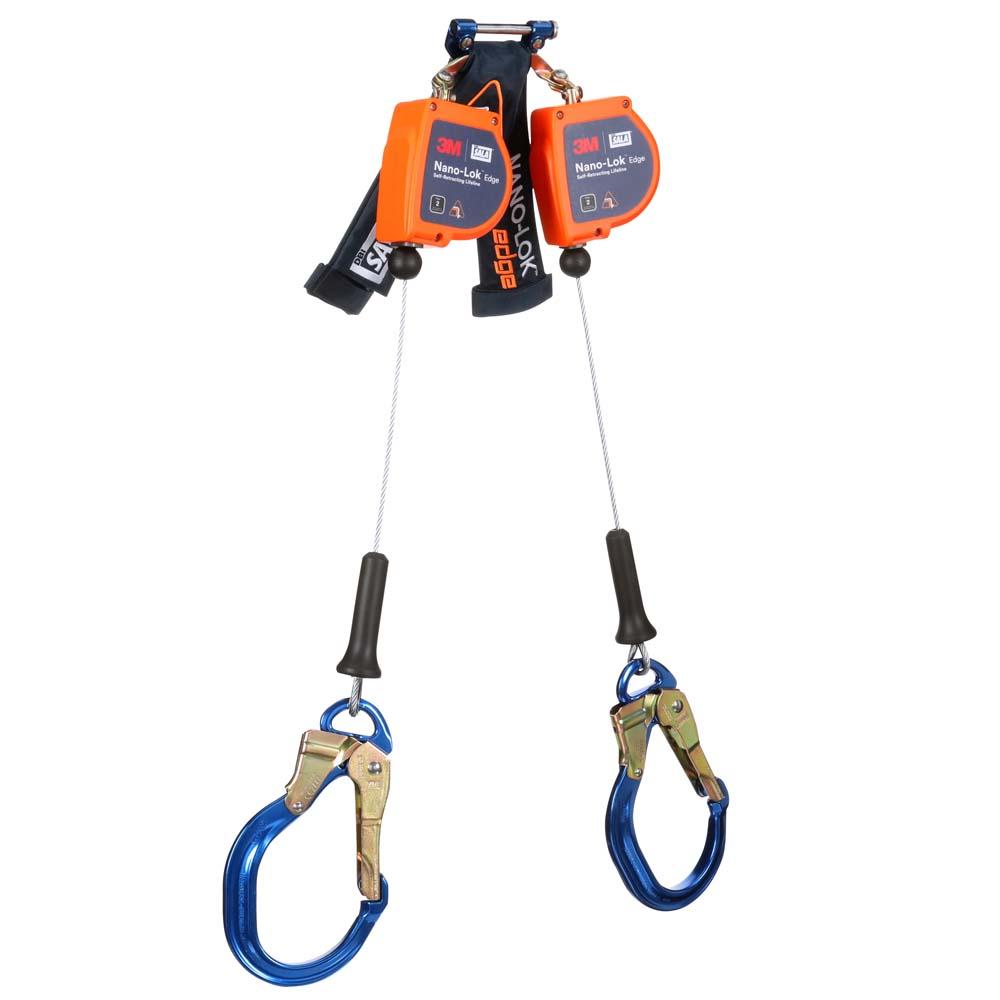 3M DBI-SALA Nano-Lok Edge Twin-Leg Personal 8-Foot Self-Retracting ...