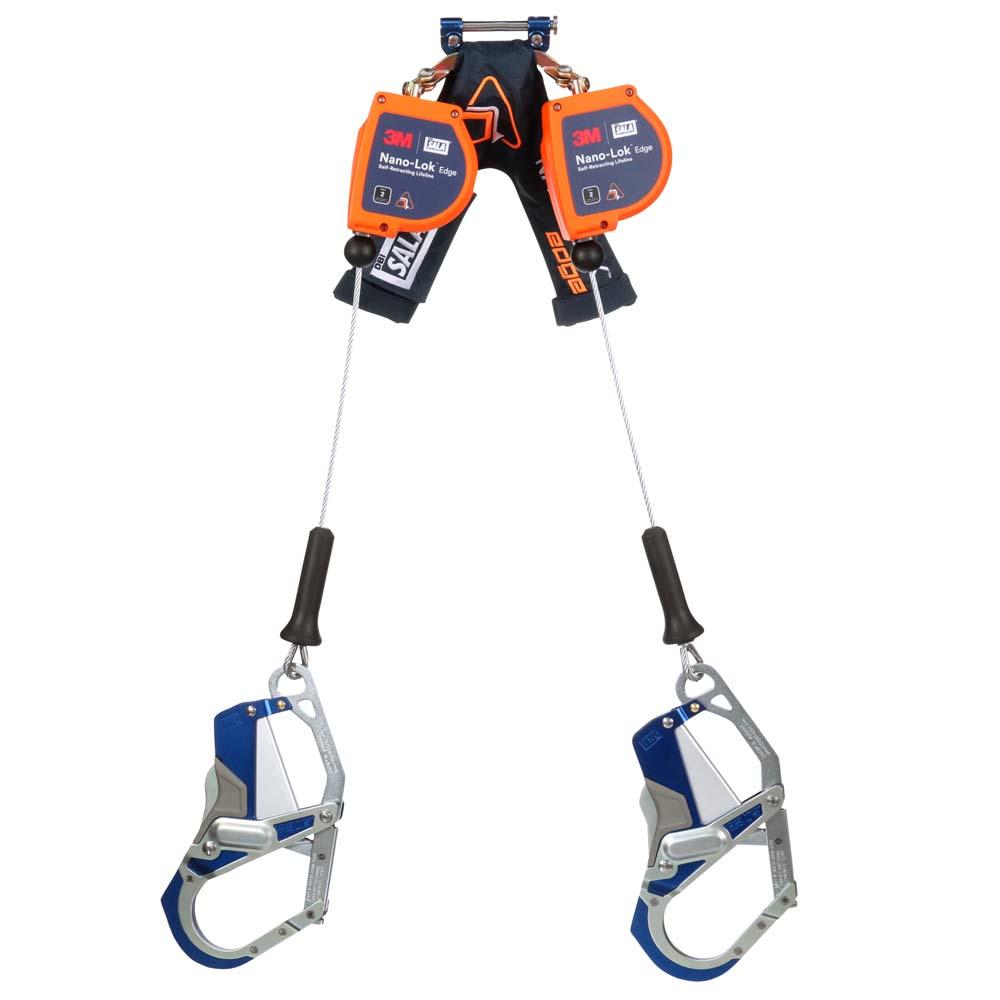 3M DBI-SALA Nano-Lok Twin-Leg Personal 7-Foot Self-Retracting Lifeline ...