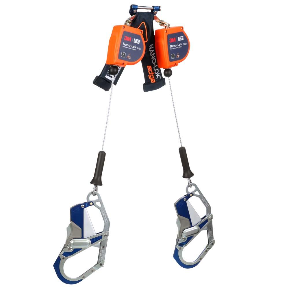 3M DBI-SALA Nano-Lok Twin-Leg Personal 7-Foot Self-Retracting Lifeline ...