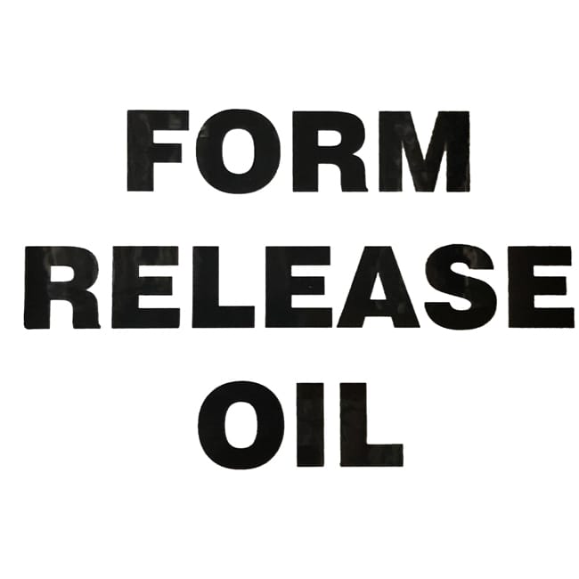 Accuform Form Release Oil Label - GME Supply
