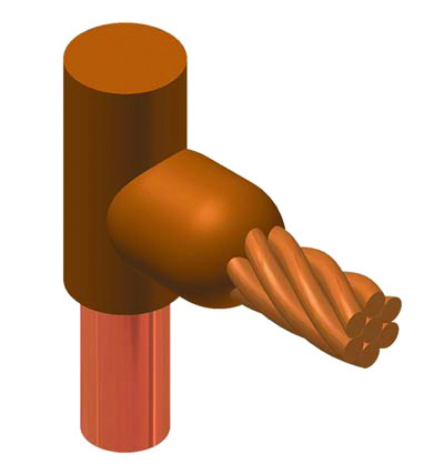 Cadweld GRC-161T Cable to Top of Ground Rod - GME Supply