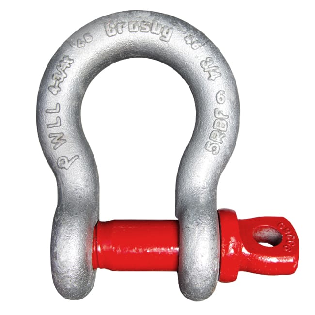 Crosby G-209 Galvanized Screw Pin Shackles - GME Supply