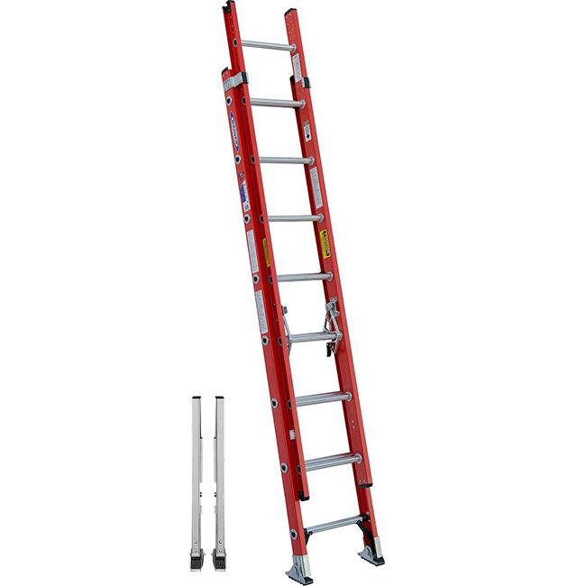 Werner D6200-2 Series Type 1A Fiberglass Extension Ladder - GME Supply