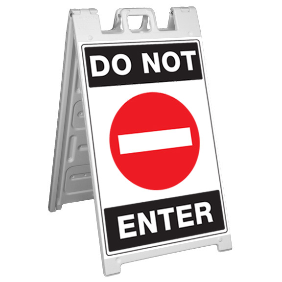 GME Supply Do Not Enter Fold Up Floor Sign - GME Supply