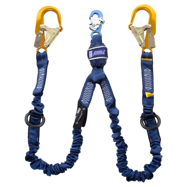 3M DBI Sala Shockwave F2 6 Foot 100% Tie-Off Twin Leg Lanyard with 2-1/ ...