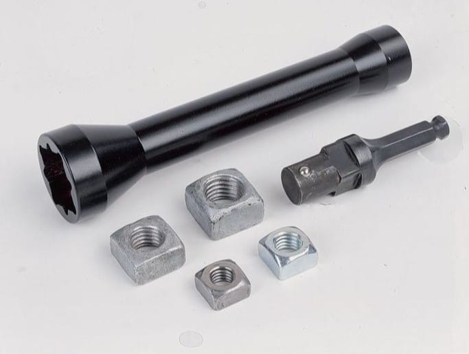 Greenlee Nut Runner with Adapter for 1", 1-1/8", 1-5/16" Square Nuts ...