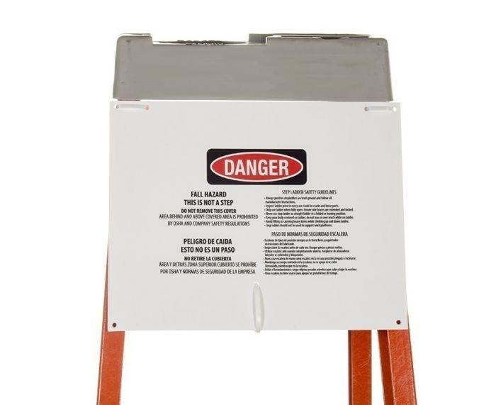 Ladder Step Guard Safety Sign - GME Supply