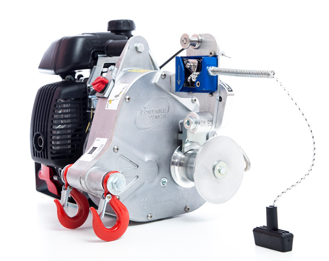 Portable Winch Gas-Powered Pulling/Lifting Winch (1710/550 pounds ...