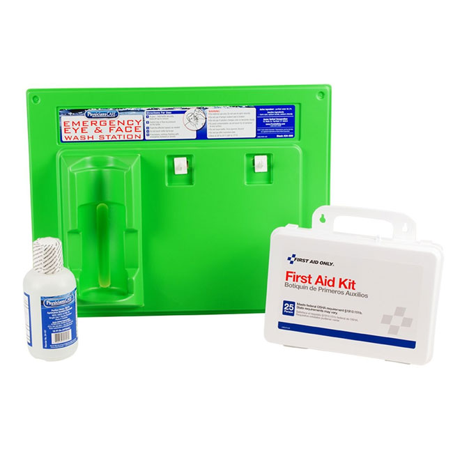 First Aid Only First Aid Kit & Eye Wash Station - Single 16 oz. - GME ...