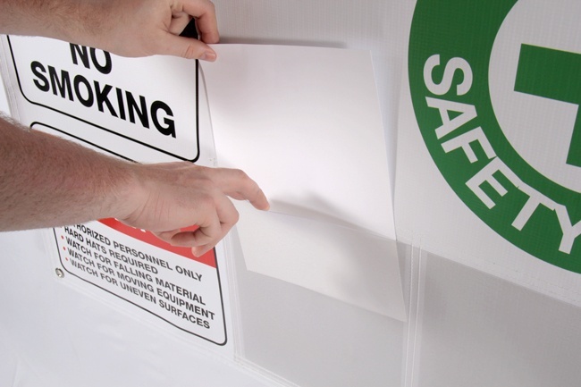 Job Site Safety Banner with Pockets - GME Supply