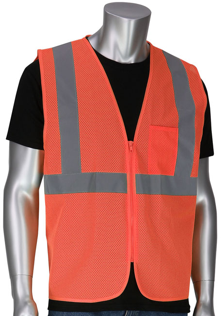 ANSI Type R Class 2 Dual Sized Value Zipper Mesh Vest - GME Supply
