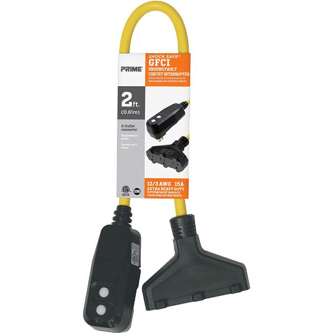 Prime Wire Triple-Tap Adapter With GFCI Plug - GME Supply