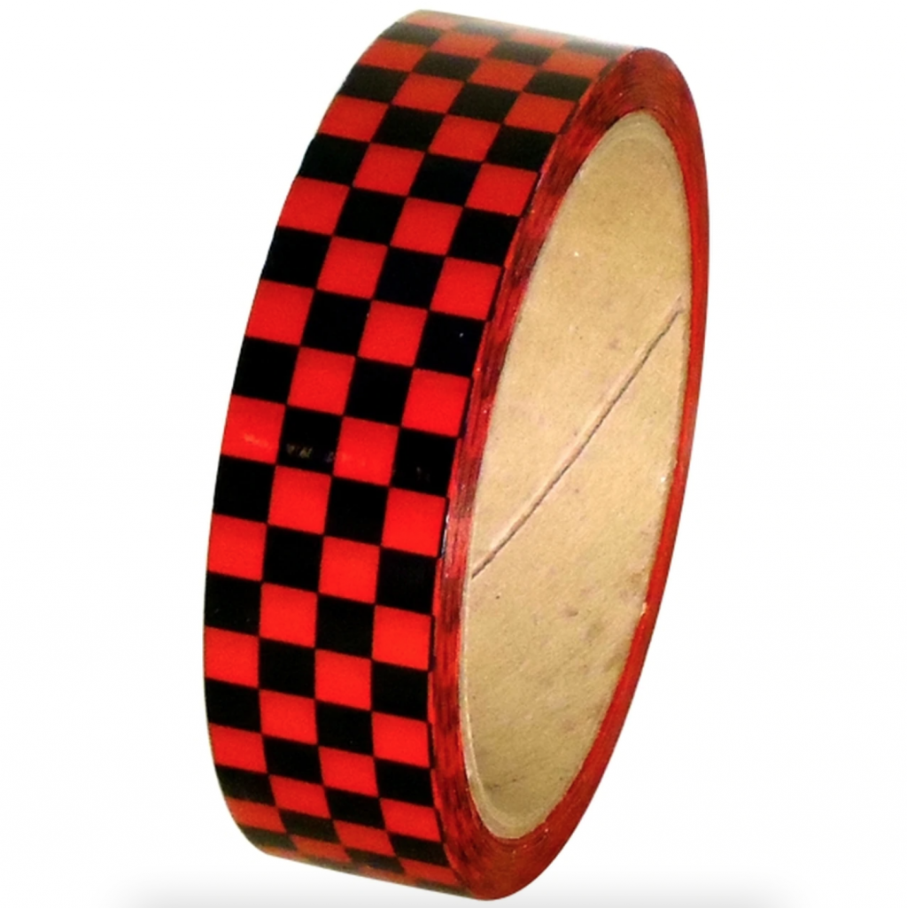 Tape Planet Checkerboard Vinyl Marking Tape 1 Inch x 18 Yards - GME Supply