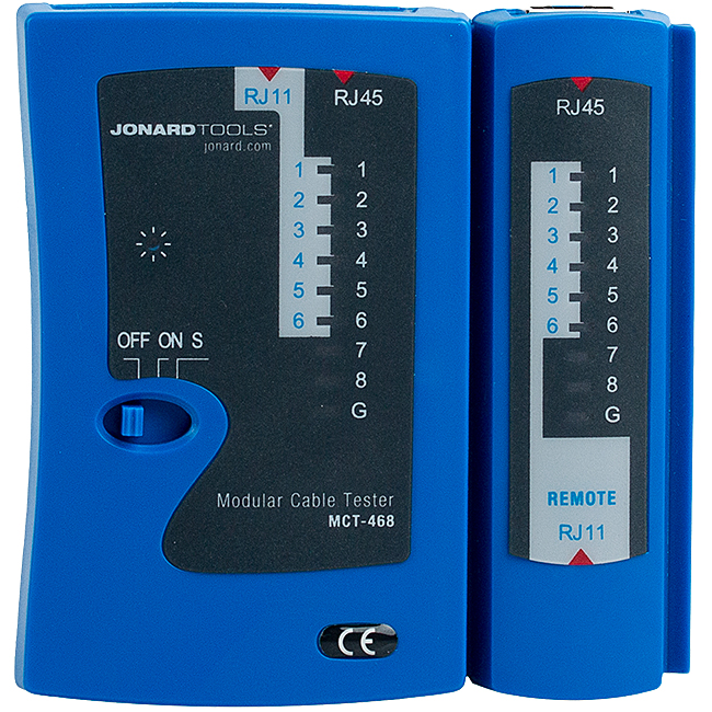 Jonard Modular Cable Tester for RJ45, RJ12, RJ11 - GME Supply