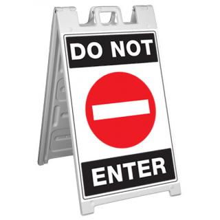 GME Supply Do Not Enter Fold Up Floor Sign - GME Supply