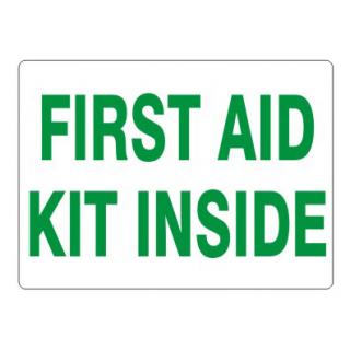 Safehouse Signs First Aid Kit Inside Sticker - GME Supply