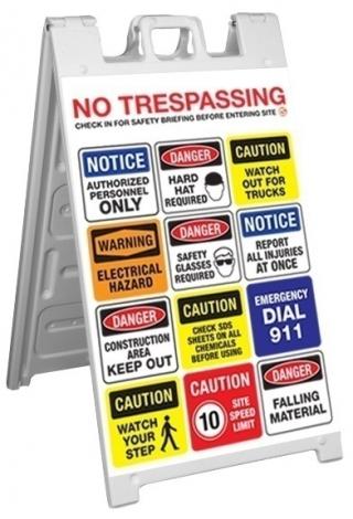 Fold Up Job Site Signs - GME Supply