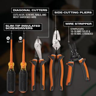 Klein Tools 1000V Insulated 5 Piece Tool Kit - GME Supply