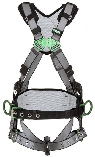 MSA V-FIT Construction Harness Back & Hip D-Rings, TB Leg Straps - GME ...
