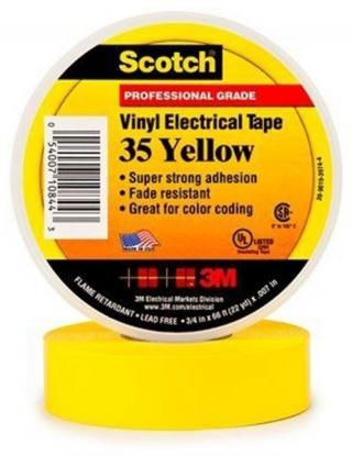3M Scotch 35 Vinyl Color Coding Electrical Tape - GME Supply