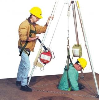 Miller Mightevac Confined Space Self Retracting System Mr50gc 50ft