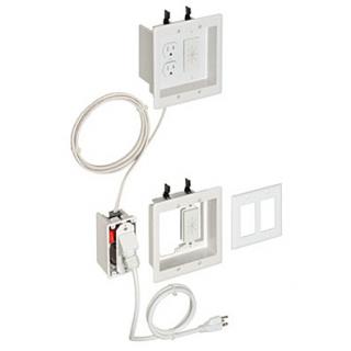 Arlington Industries Recessed Two-gang TV Bridge II TV Box Kit - GME Supply