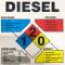 Accuform Self-Adhesive DURA-VINYL Square NFPA Diesel Labels - GME Supply