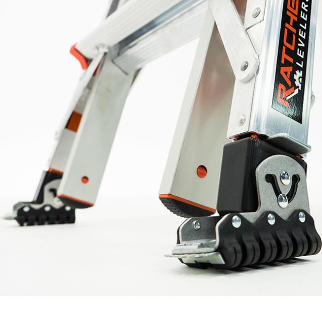 Little Giant Ladders REX Aluminum Extendable Ladder with Ratchet ...