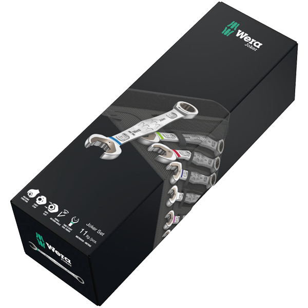 Wera Tools Joker Set of Ratcheting Combination Wrenches (11 Pieces ...