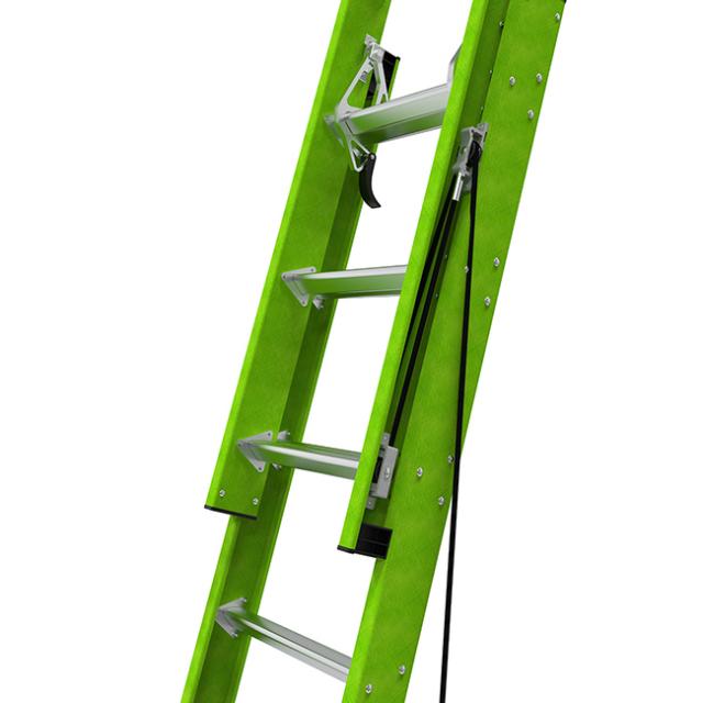 Little Giant Ladders Hyperlite Fiberglass Extension Ladders with Cable ...
