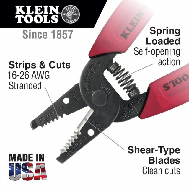 Klein Tools 11046 Wire Stripper/Cutter - GME Supply