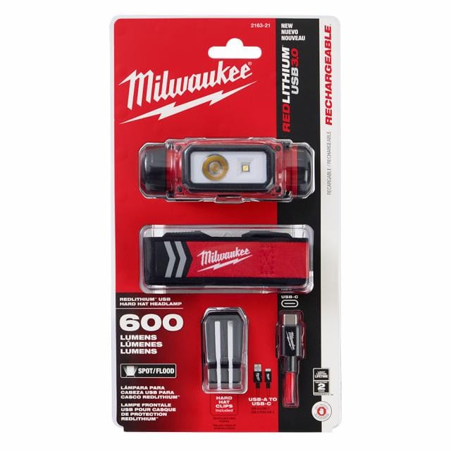 Milwaukee RedLithium USB Hard Hat Headlamp - GME Supply