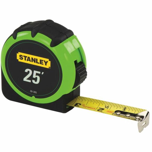 Stanley 25 Foot High Visibility Tape Measure - GME Supply
