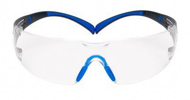3M SecureFit Safety Glasses SF401SGAF-BLU, Clear Scotchgard Anti-fog ...