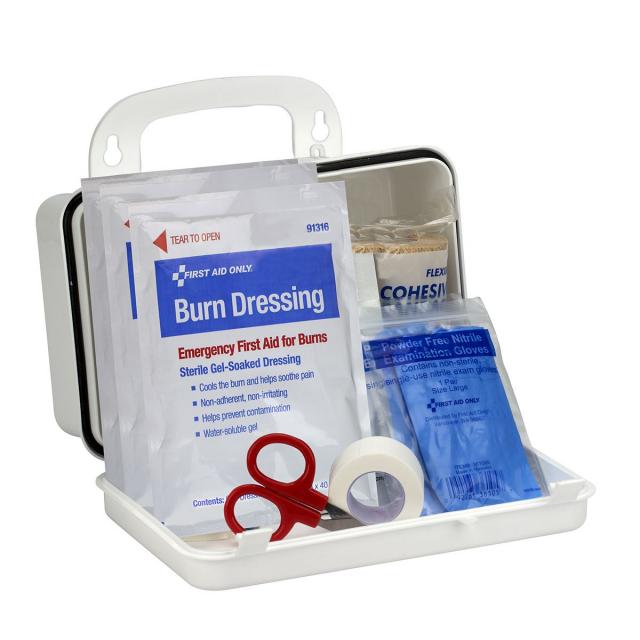 First Aid Only Burn Care Kit with Plastic Case - GME Supply