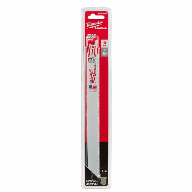Milwaukee 18 TPI Torch SAWZALL Metal Demolition Blade (5 Pack) - GME Supply